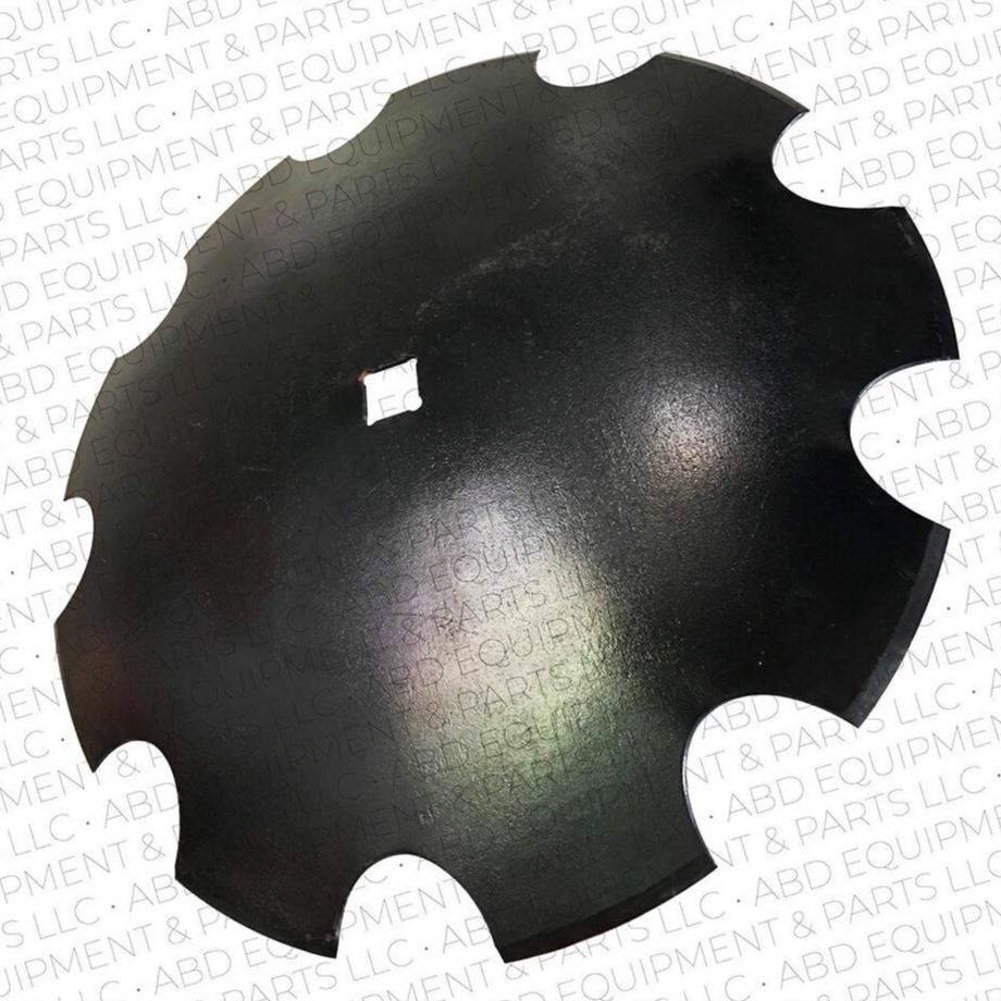 18" x 3 mm Notched Disc Blades Center Hole 1 Inch Square And 1 1/8 Inc